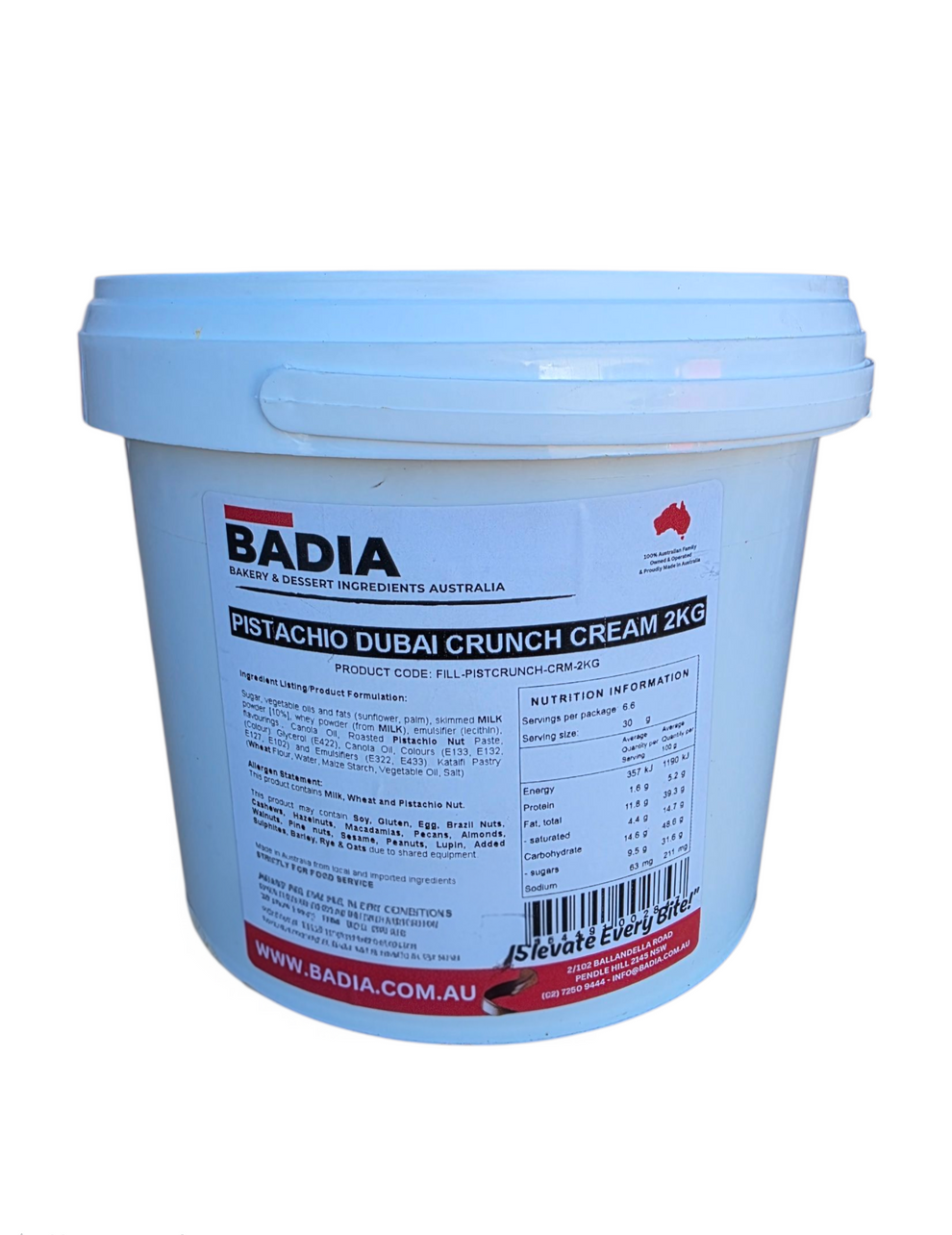 Badia Pistachio Dubai Crunch Spread - 2kg – Bargain Wholesale Foods ...